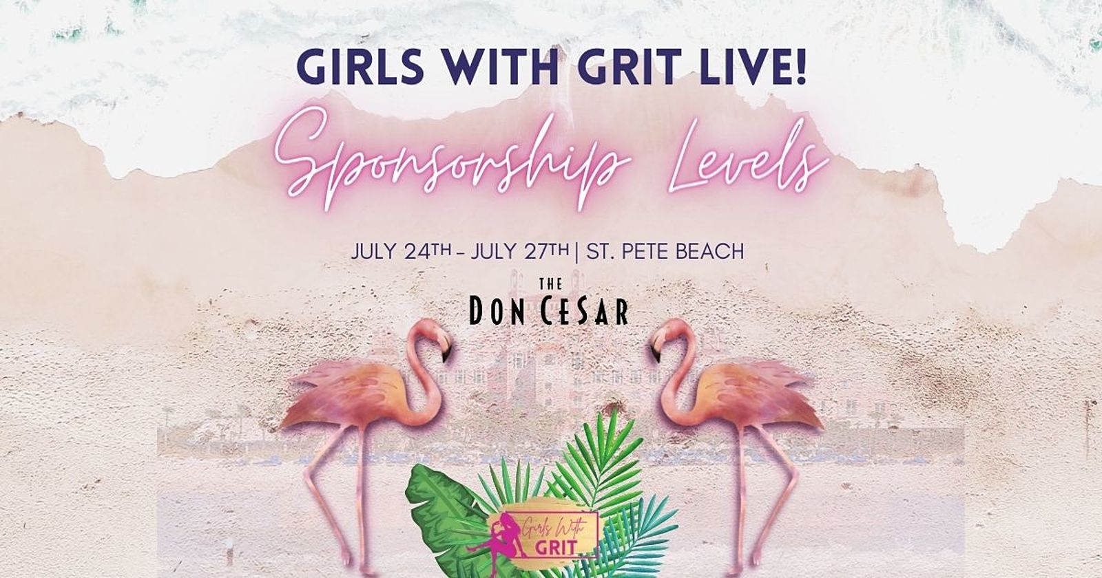 Girls With Grit LIVE - Beach Fest Sponsors | July 24, 2022 - July 27, 2022