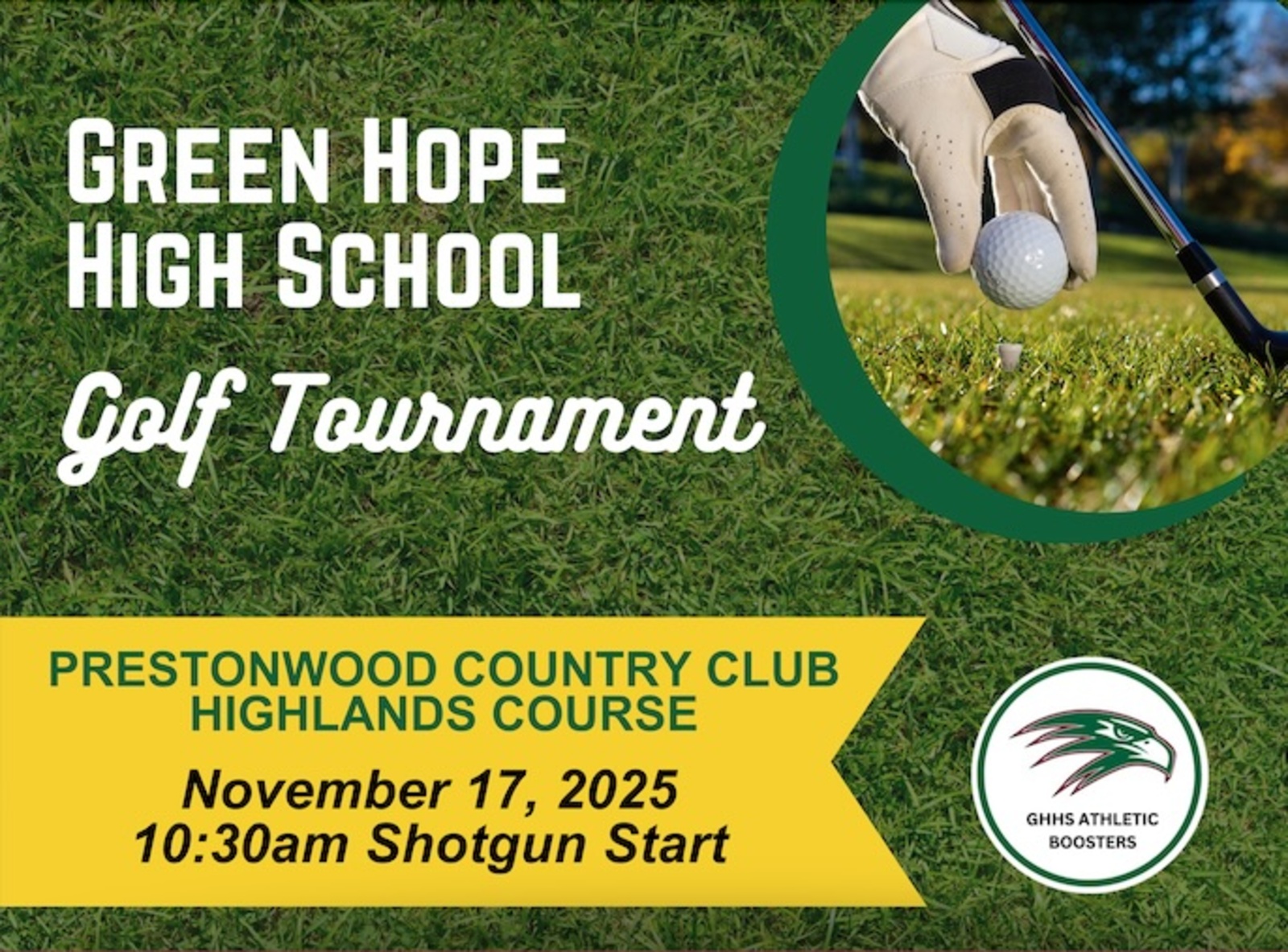 Green Hope HS Golf Tournament 2025 | November 17, 2025
